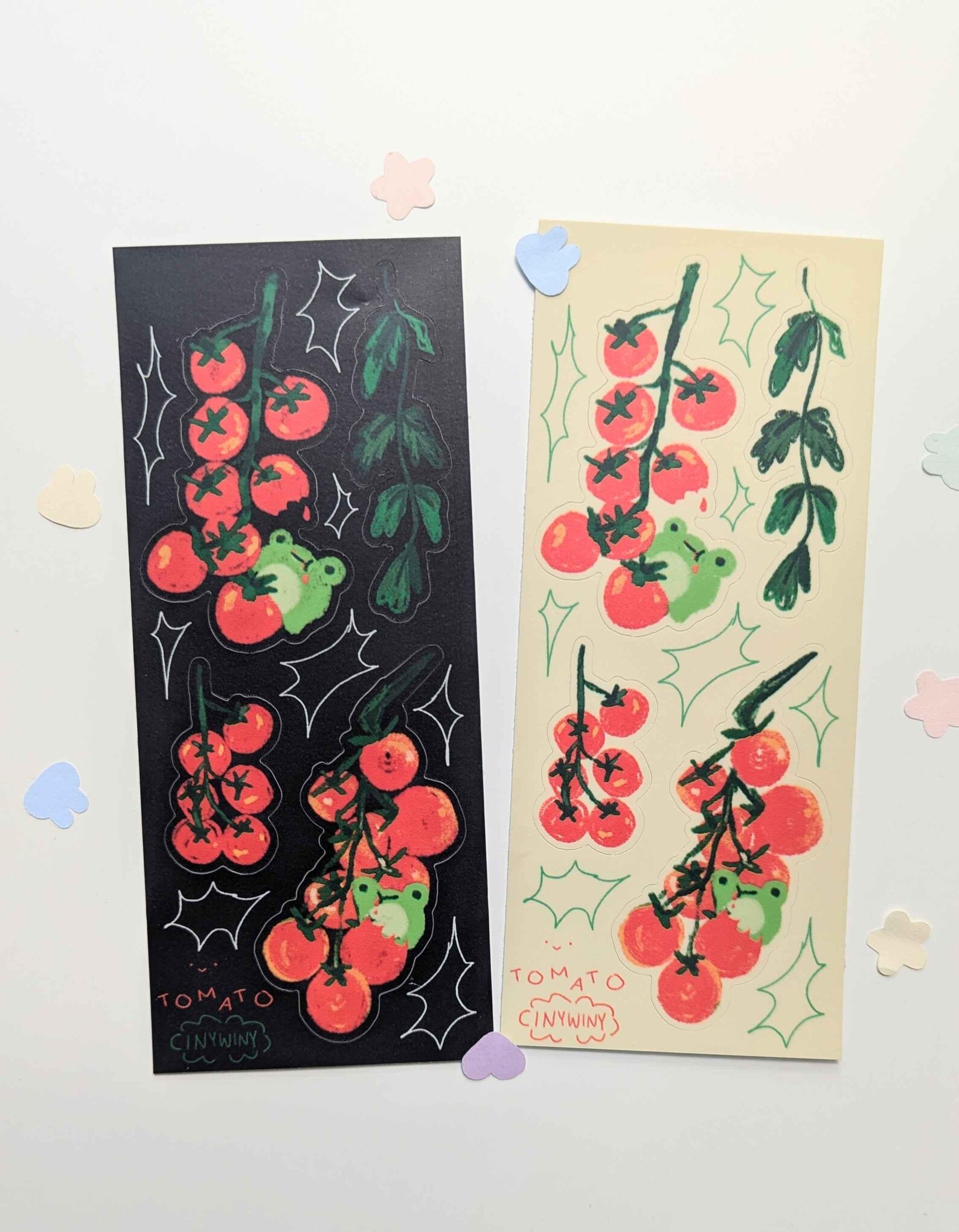 Tomato Frog Sticker Sheet | Vinyl Sticker Sheet Gift Sticker, Scrapbook ...
