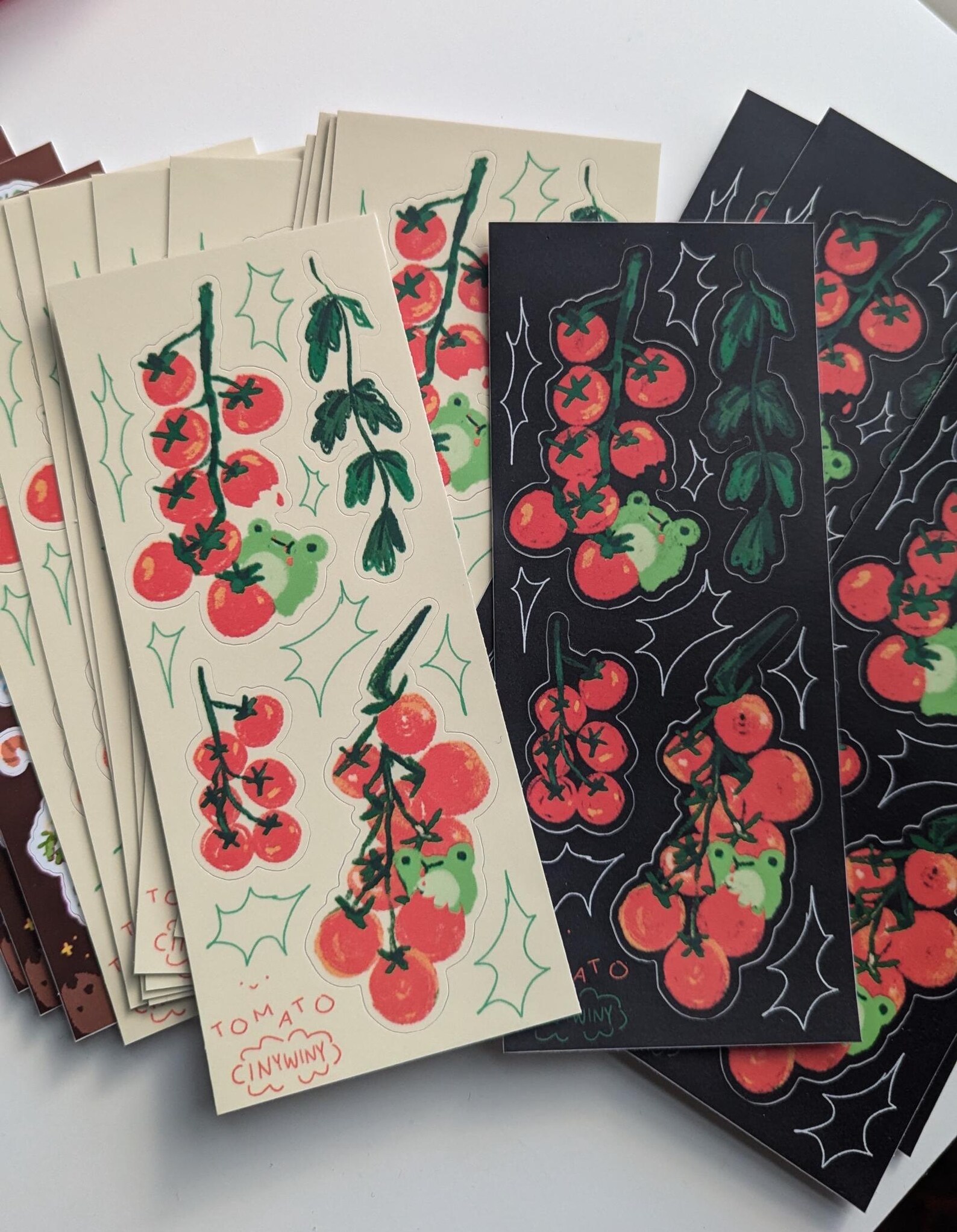 Tomato Frog Sticker Sheet | Vinyl Sticker Sheet Gift Sticker, Scrapbook ...