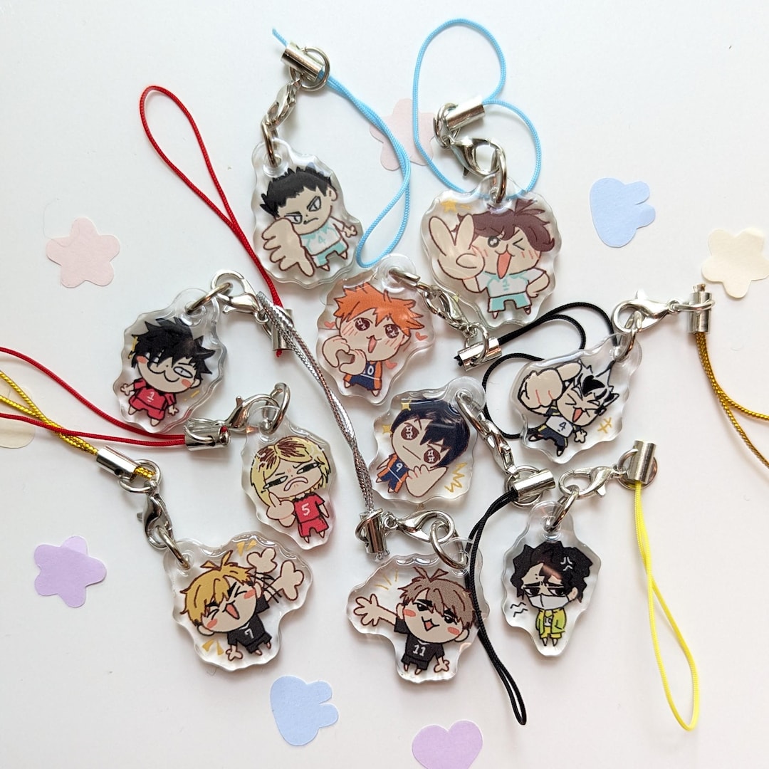 TINY HQ!! Phone Charm | Silly Skrunkly 1 Inch Acrylic Epoxy Charms - Etsy