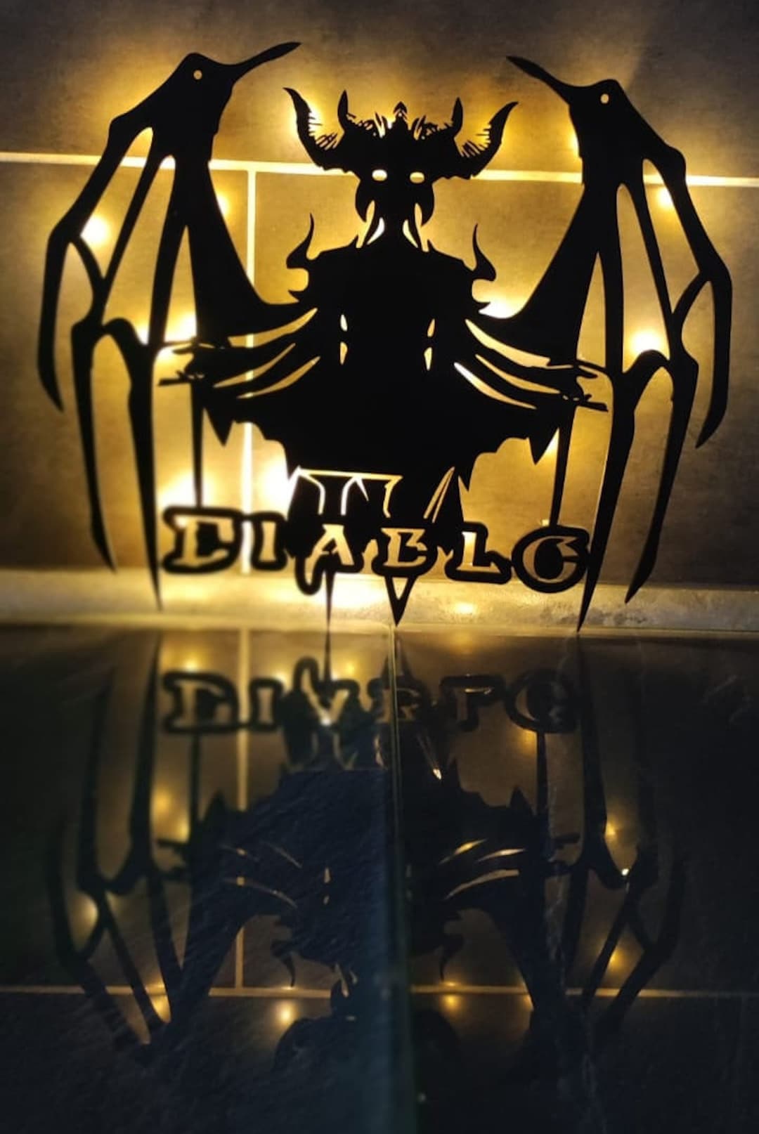 Diablo IV Wall Lamp Illuminated Wall Lamp Diablo 4 - Etsy