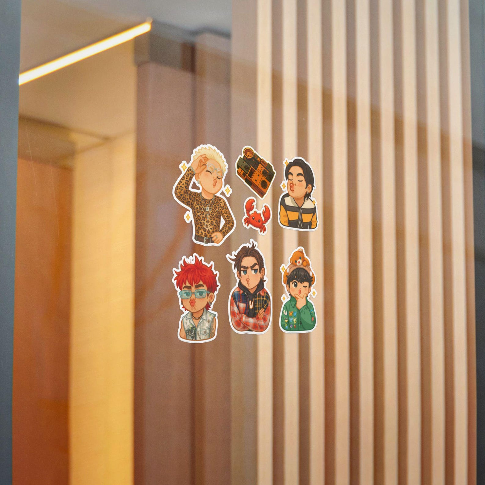 Die-cut Stickers, SB19, Dungka Music Video, Josh, Ken, Stell, Justin ...