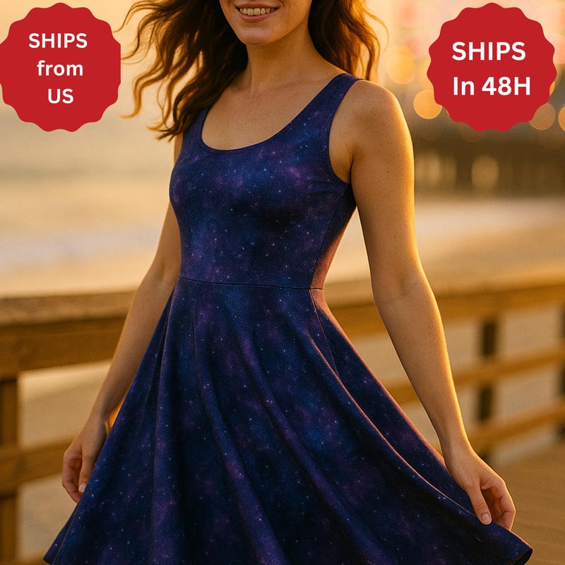 Galaxy Dress - Etsy