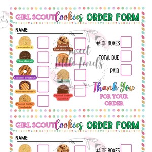 Girl Scout Cookies ABC 2025 Printable Order Form, Girl Scout Cookie ...
