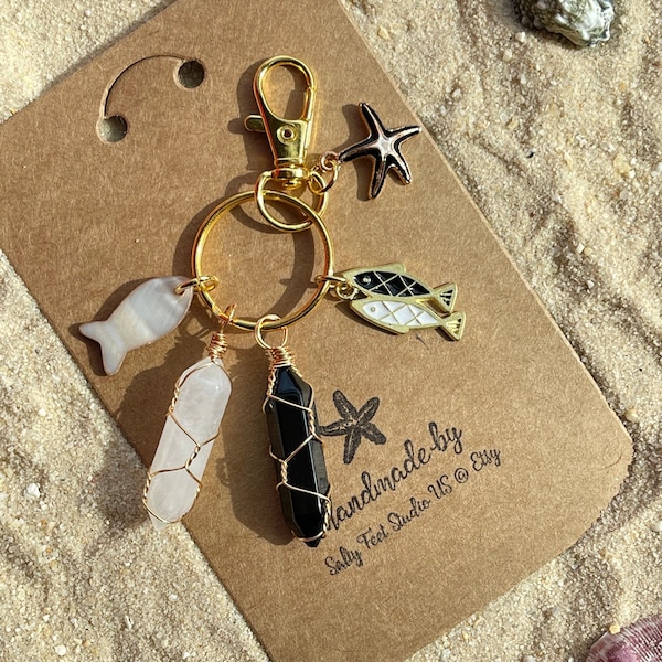 Obsidian Car Charm - Etsy