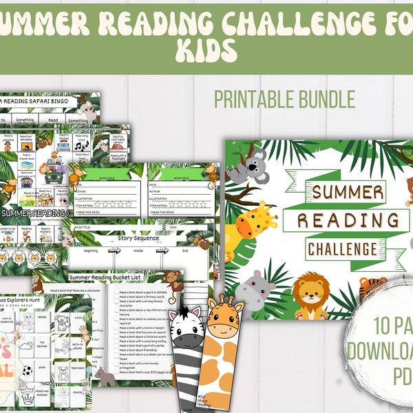 Reading Challenge Printable - Etsy