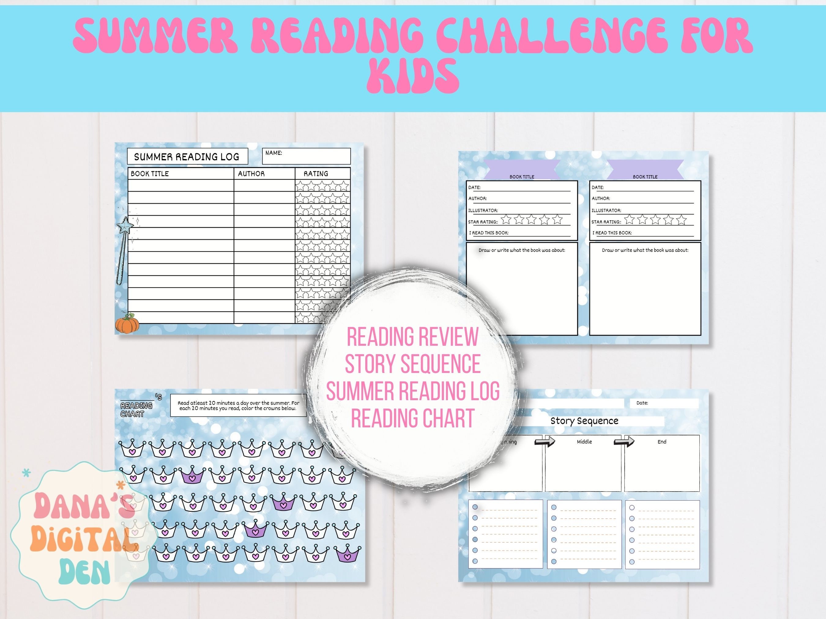 Summer Reading Challenge for Kids | Princess Theme Reading Games ...