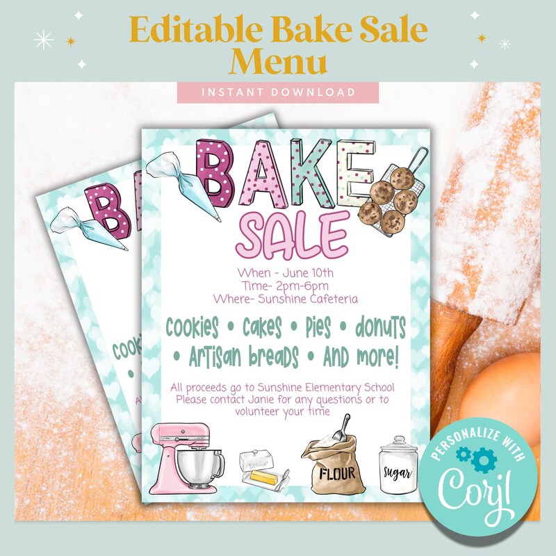 Bake Sign - Etsy