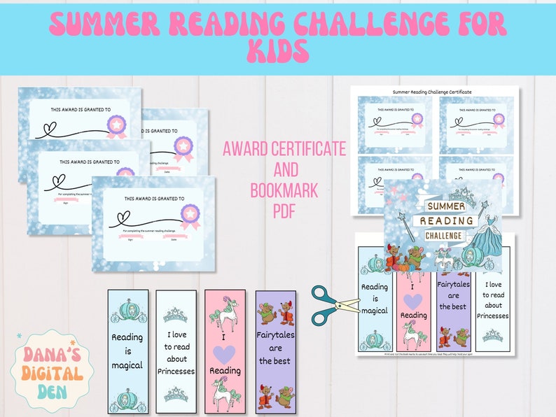 Summer Reading Challenge for Kids | Princess Theme Reading Games ...