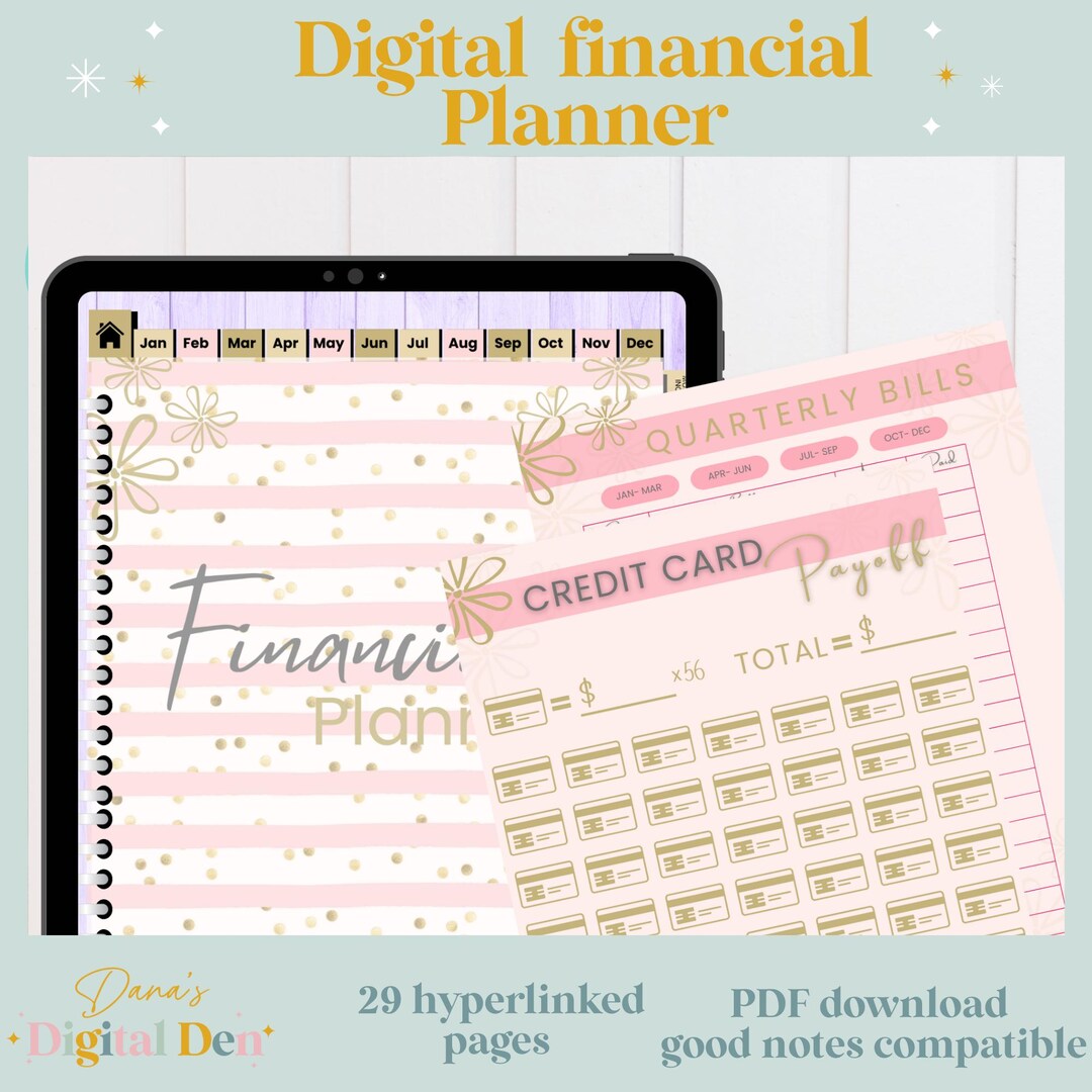 Finance Planner | Budget Planner iPad | Digital Budget | Digital ...