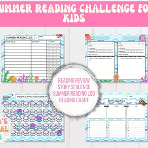 Summer Reading Challenge for Kids | Ocean Theme Reading Games | Reading ...