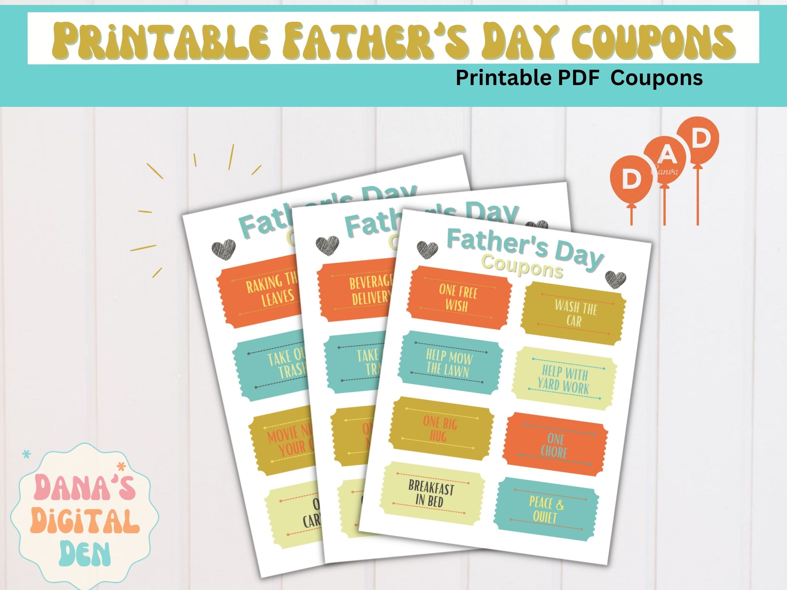 Printable Father's Day Coupons |printable Father's Day Coupons ...