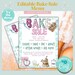 Editable Bake Sale Menu – Printable Fundraiser Sign, DIY Price List, Custom Bakery Menu, Corjl ...