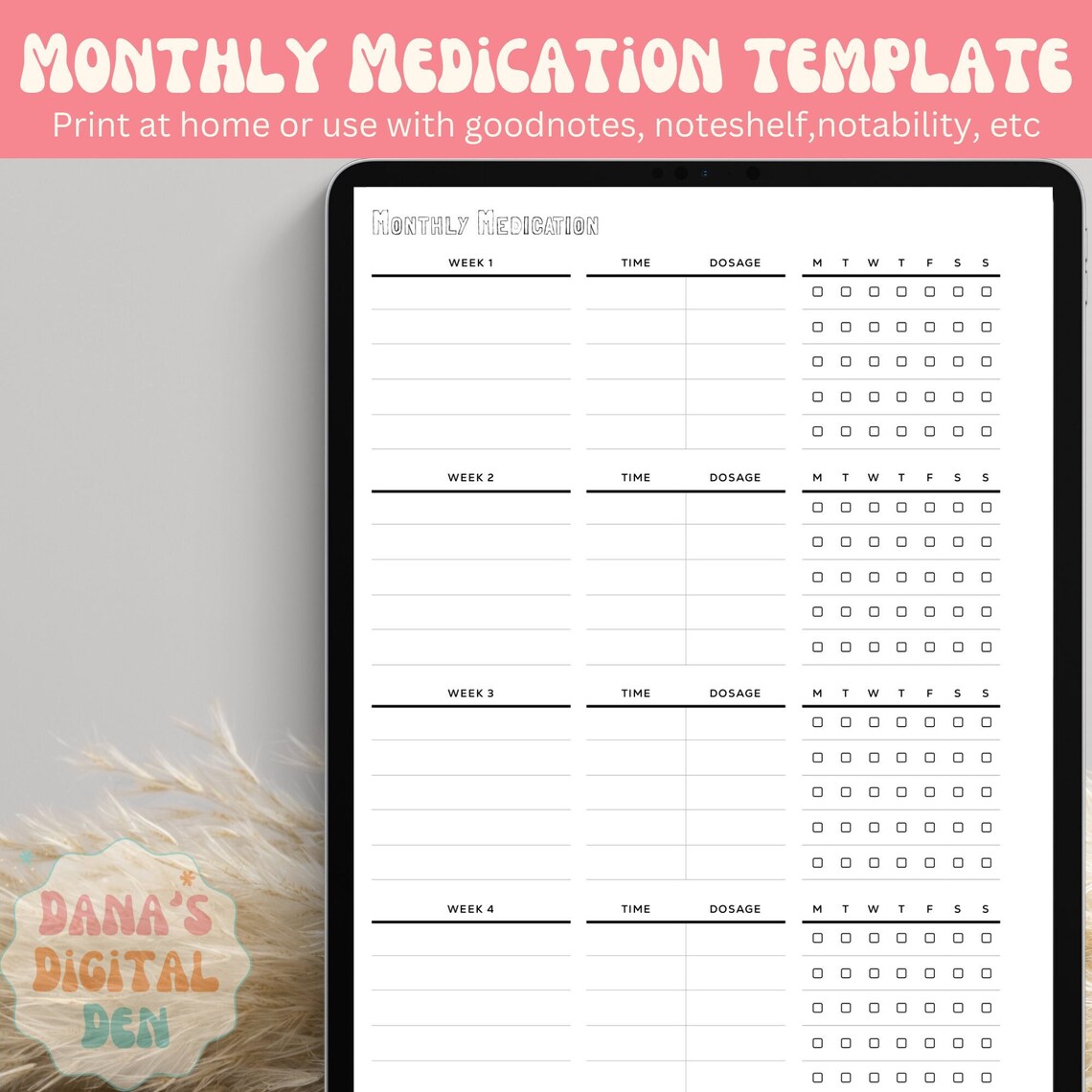 Medication Tracker Monthly Medication Template Medicine Printable ...