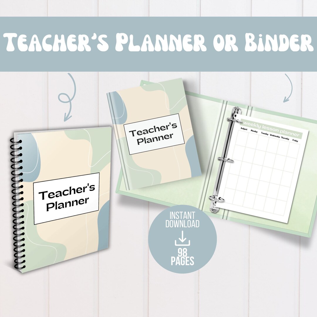 Ultimate Teacher's Planner | Digital Download | Daily, Weekly, Annual ...