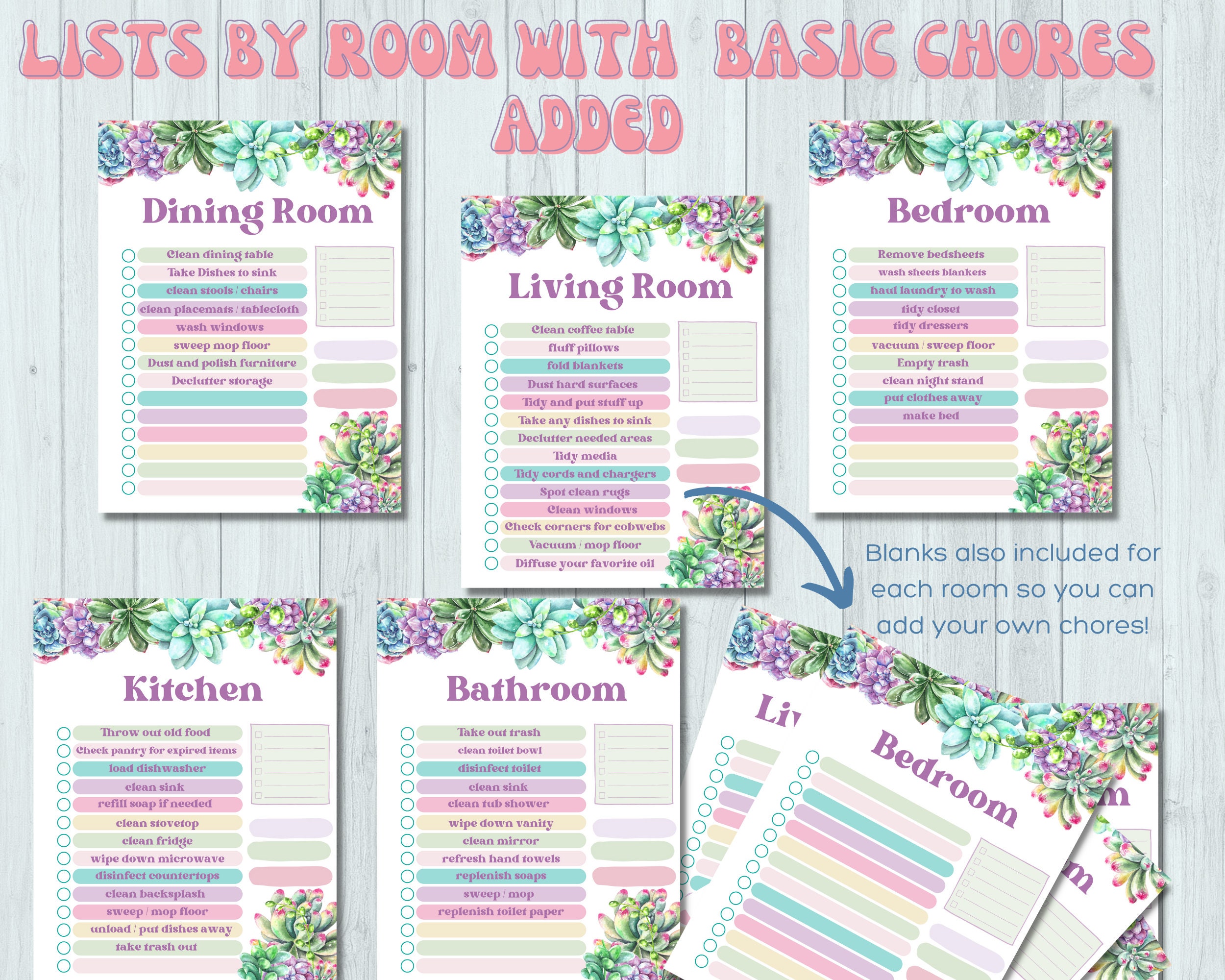 Ultimate Cleaning Bundle Printable Pages Weekly House - Etsy