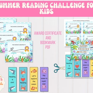 Summer Reading Challenge for Kids | Ocean Theme Reading Games | Reading ...