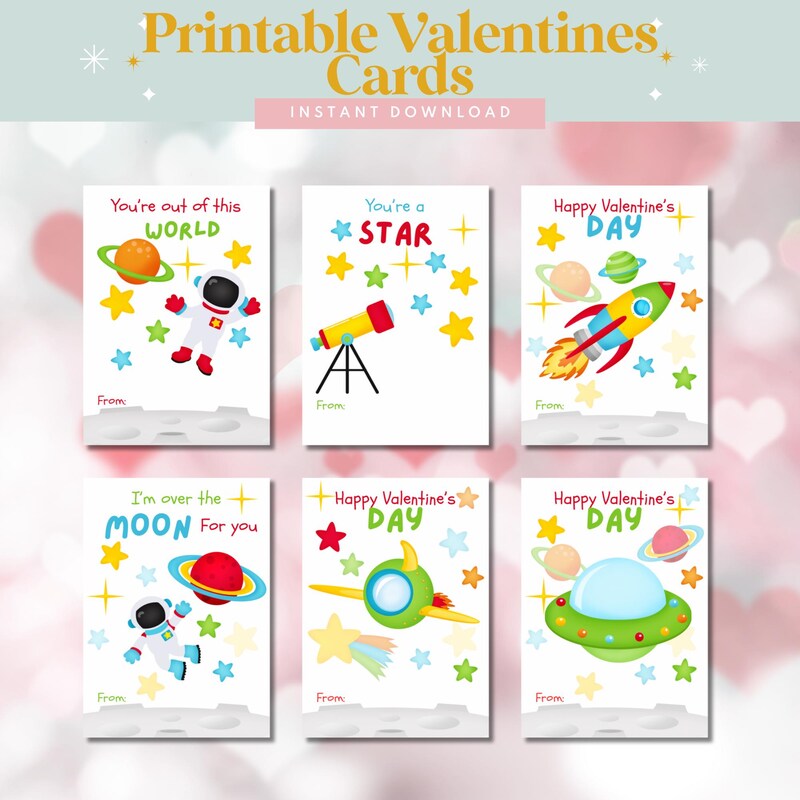 Space Valentine - Etsy