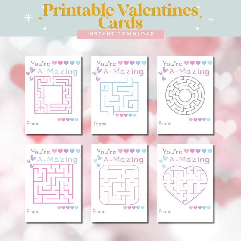 Maze Valentine - Etsy