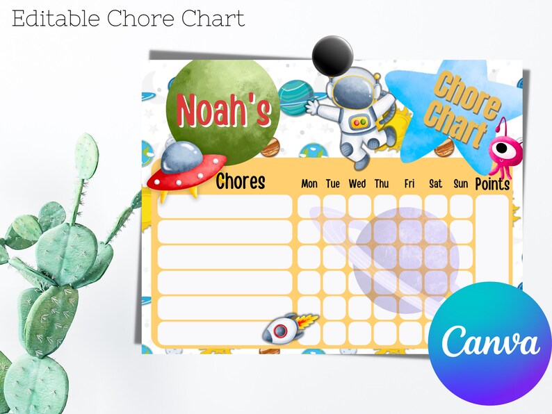 Kids Chore Chart Printable Full Day Visual Routine Morning/afternoon ...