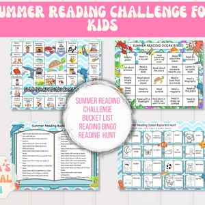 Summer Reading Challenge for Kids | Ocean Theme Reading Games | Reading ...