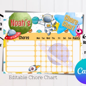 Kids Chore Chart | Printable Full Day Visual Routine | Morning ...