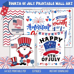 Wall Art, 4th of July, Instant Download, Prints, Patriotic Decor, Home ...