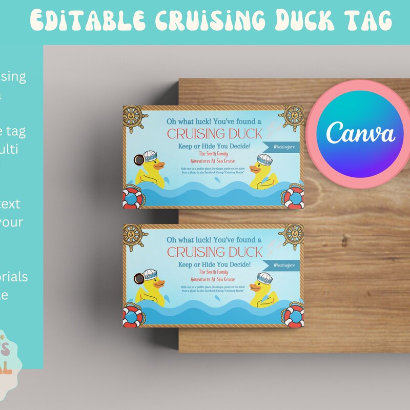 Cruising Duck Labels - Etsy