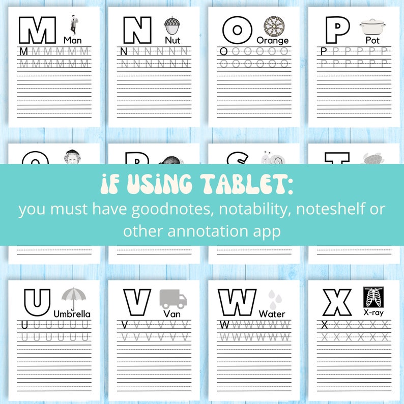 ABC Practice Pages Alphabet Template Kids Alphabet - Etsy