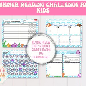 Summer Reading Challenge for Kids | Ocean Theme Reading Games | Reading ...