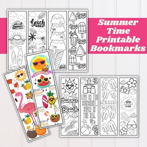 Printable Summer Bookmarks - Instant Download for Fun Summer Reading ...
