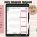 Daily Schedule Template Goodnotes Insert PDF Download iPad Planner Page ...