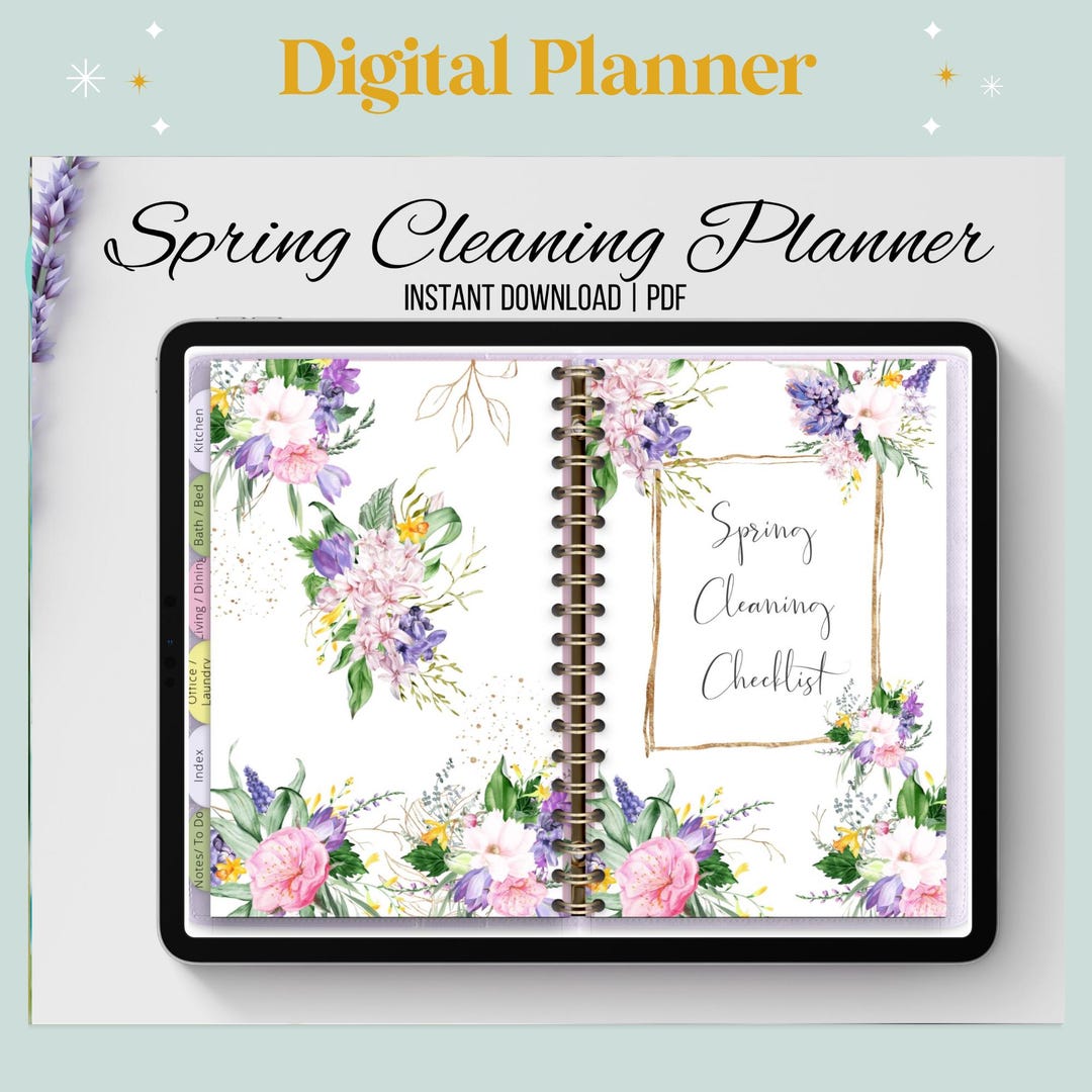 Notability Planner | Goodnotes Planner | Weekly Cleaning Schedule ...