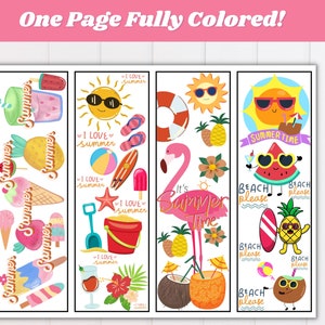 Printable Summer Bookmarks - Instant Download for Fun Summer Reading ...