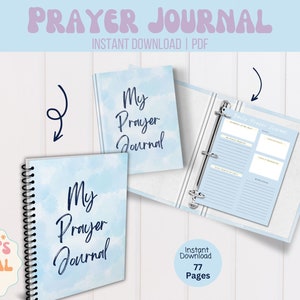 Printable Prayer Journal | Reflections and Notes | Confession | Bible ...