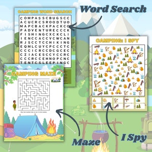 Printable Camping Games | Children's Activities | Camping Fun | Outdoor ...