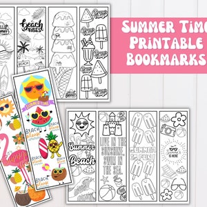 Printable Summer Bookmarks - Instant Download for Fun Summer Reading ...