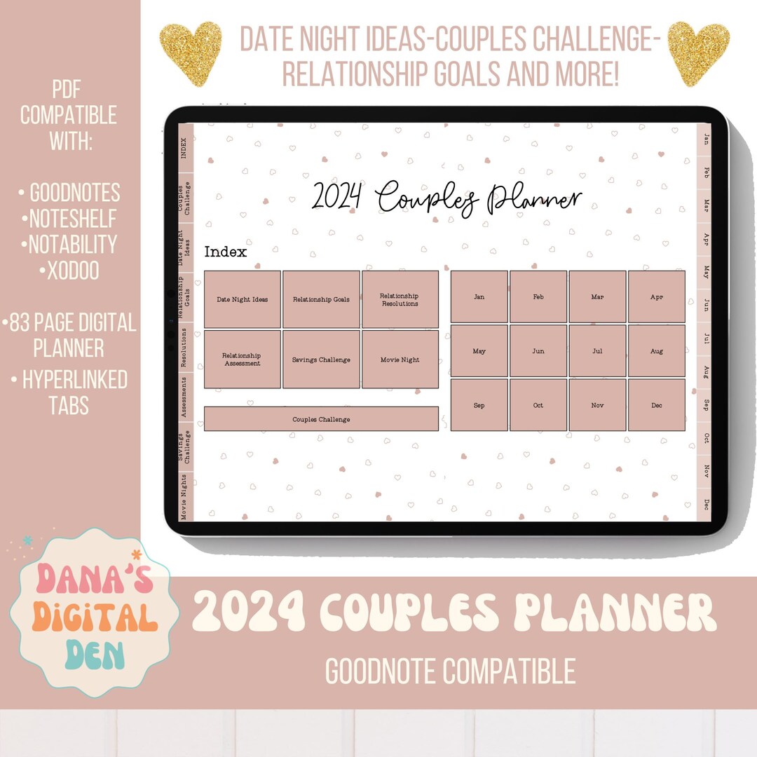 Ultimate Couples Planner 2024 83 Pages Date Night Ideas Intimacy ...