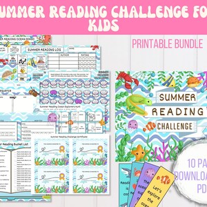 Summer Reading Challenge for Kids | Ocean Theme Reading Games | Reading ...
