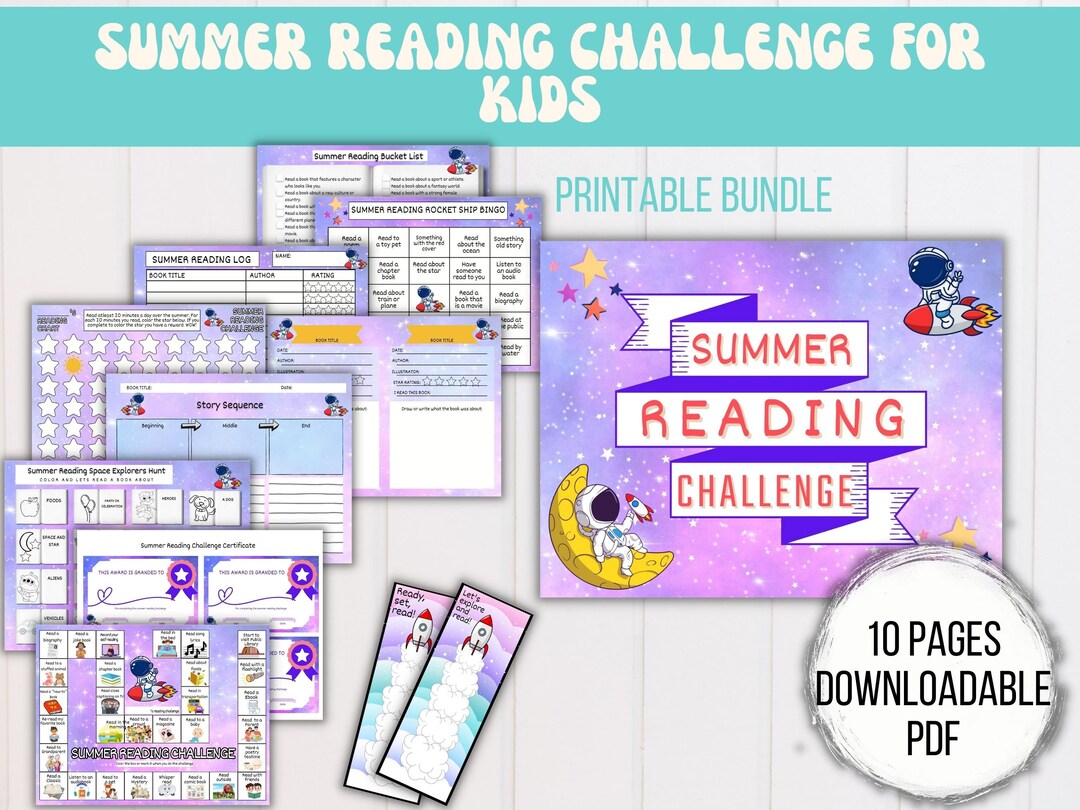 Summer Reading Challenge for Kids | Rocket Theme Reading Games ...