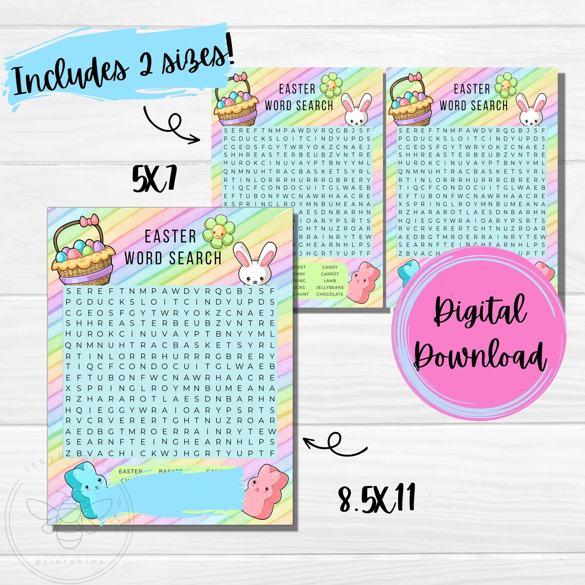 Easter Word Search Printable Easter Games Easter Activity for Kids Kids ...