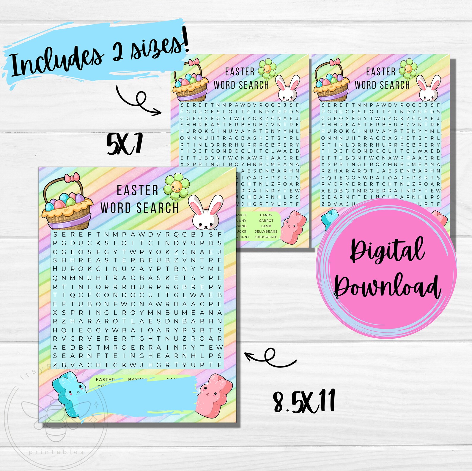 Easter Word Search Printable Easter Games Easter Activity for Kids Kids ...