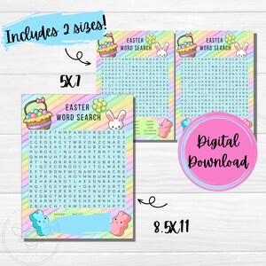 Easter Word Search Printable Easter Games Easter Activity for Kids Kids ...