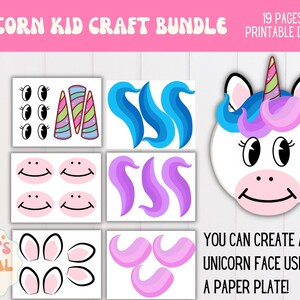 Kids Summer Craft Activities | Unicorn Craft Bundle | Printable Crafts ...