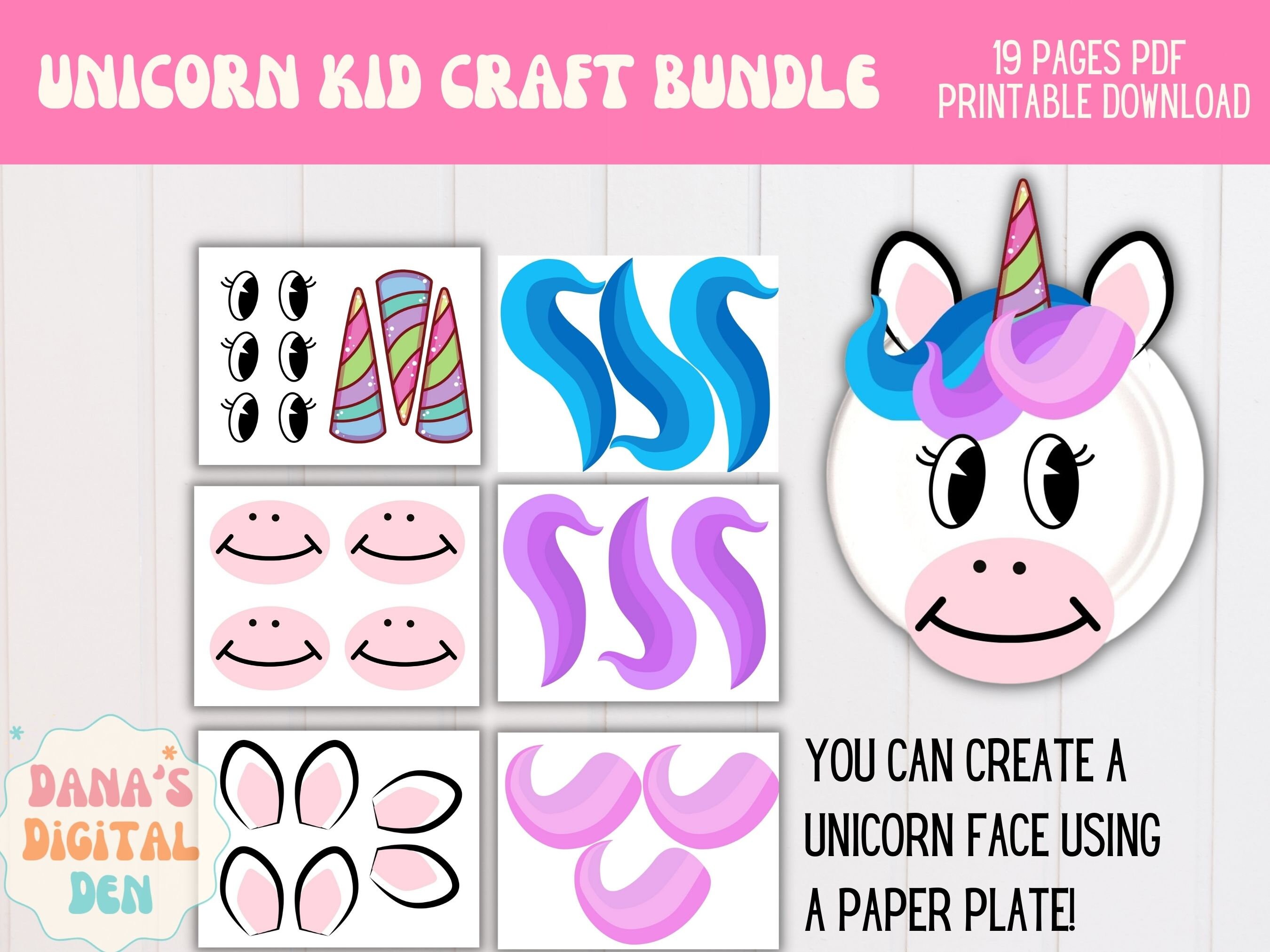 Kids Summer Craft Activities | Unicorn Craft Bundle | Printable Crafts ...