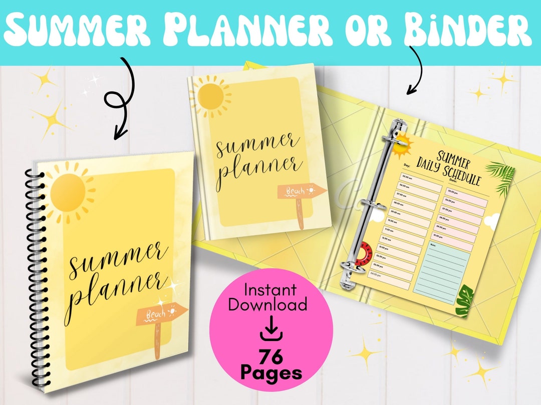 Ultimate Summer Planner: Stay Organized, Fun Activities, Instant ...