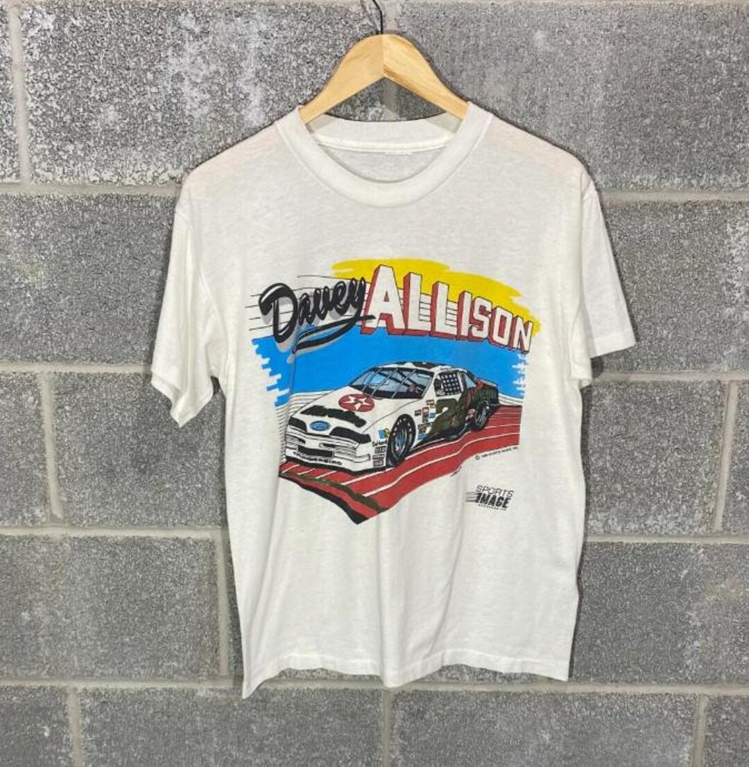 Vintage 1980s Davey Allison NASCAR Racing Graphic T-shirt, Davey ...
