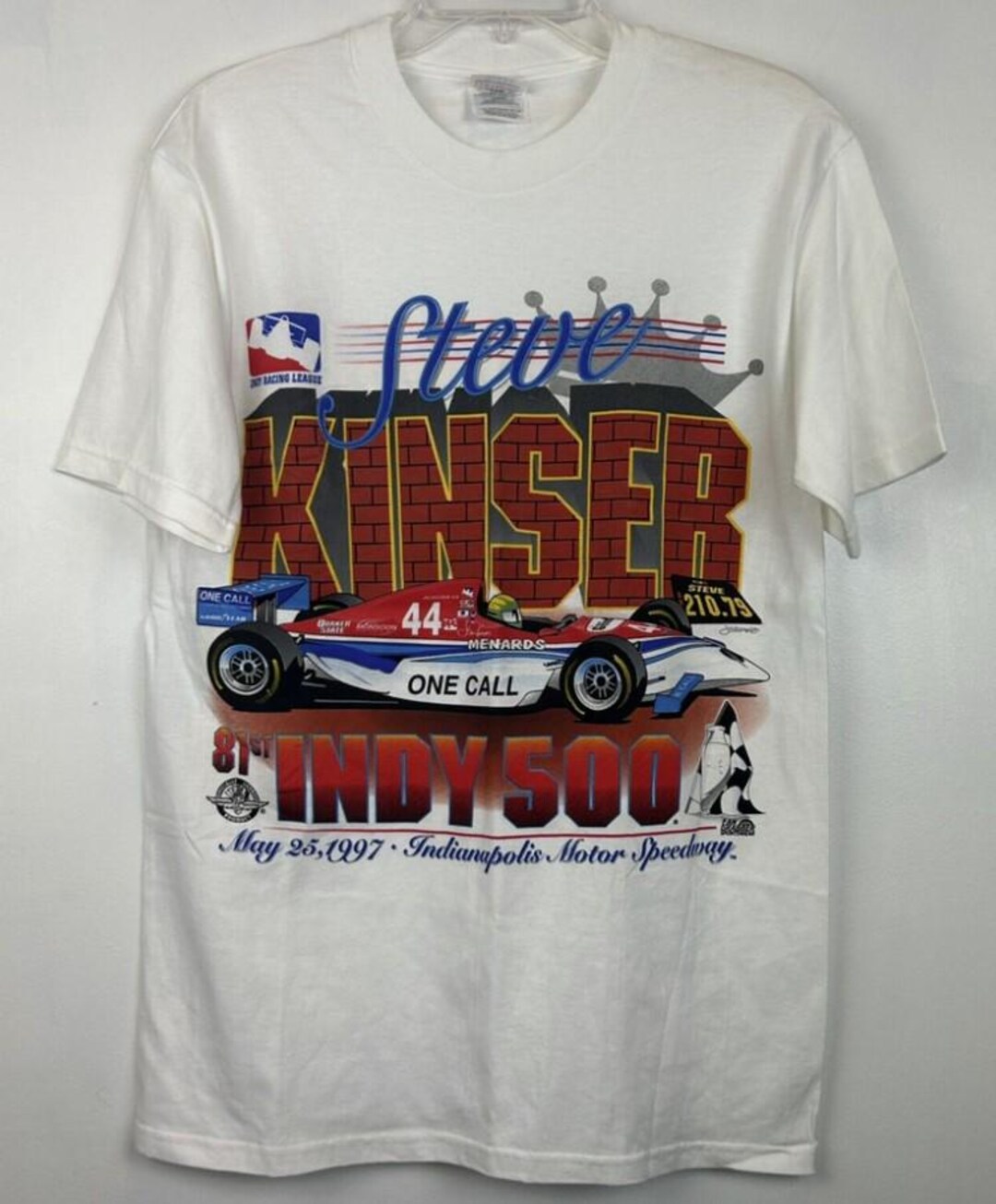 Vintage 90s STEVE KINSER Indianapolis 500 Motor T-shirt, Steve Kinser ...