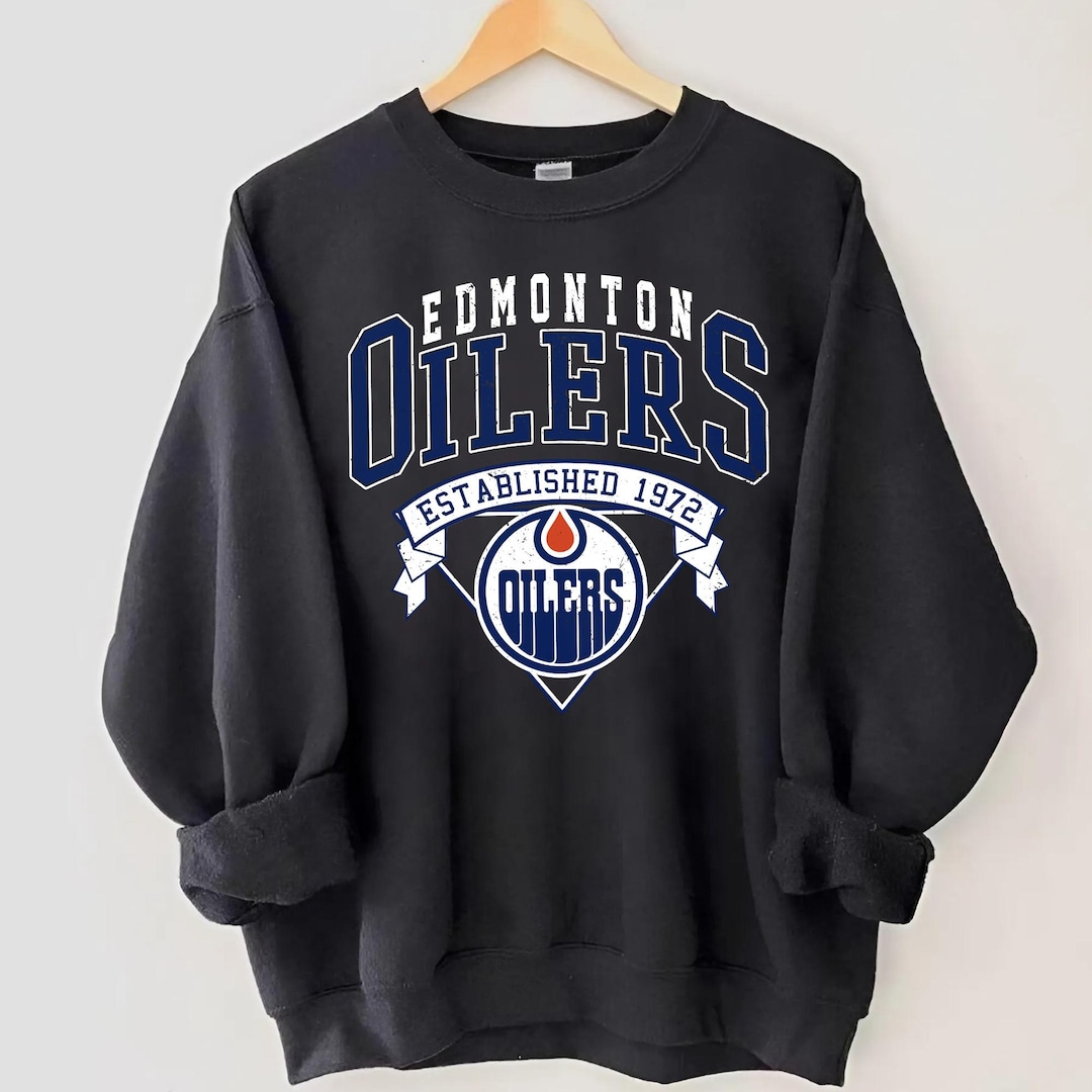 Vintage Edmonton Oilers Sweatshirt Crewneck, Vintage Oilers Shirt ...