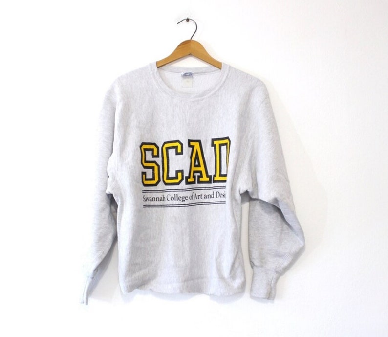 Vintage Savannah College of Art and Design Crop Sweatshirt, Scad Shirt ...