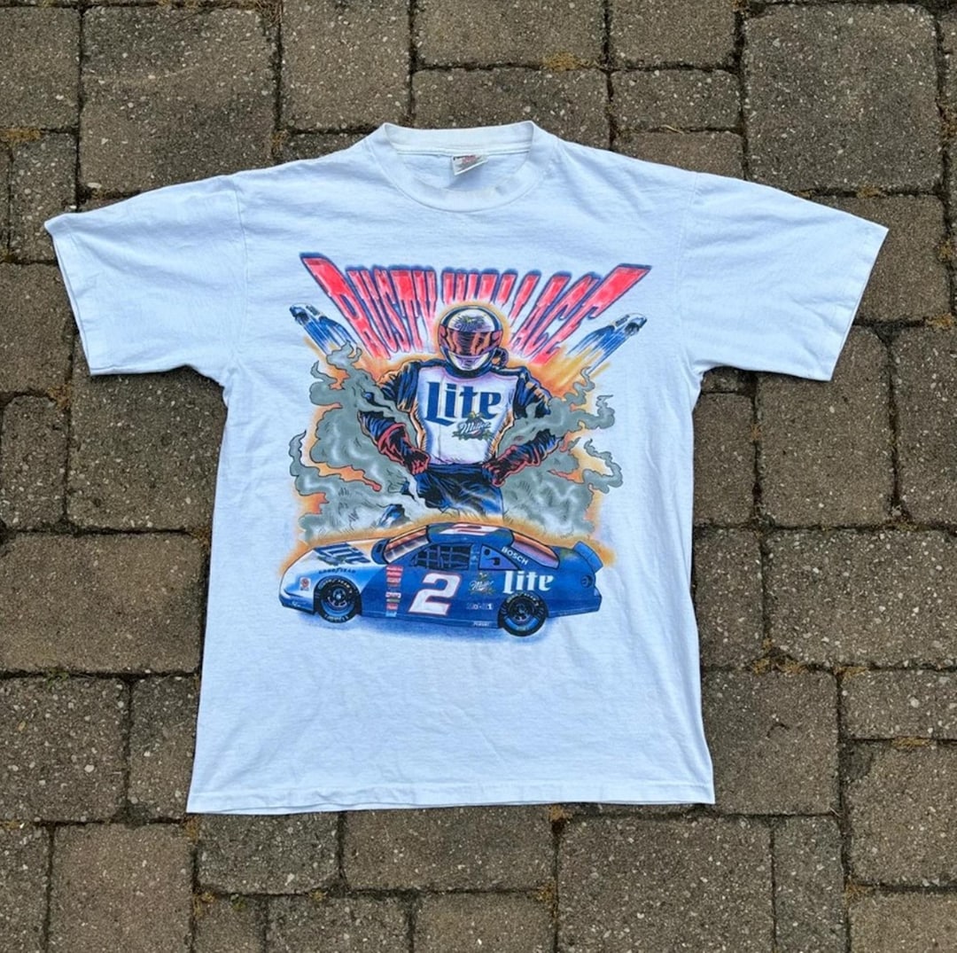 Vintage 90s Rusty Wallace Nascar Racing T-shirt, Rusty Wallace Shirt ...